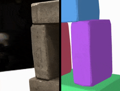 Differentiable Blocks World
